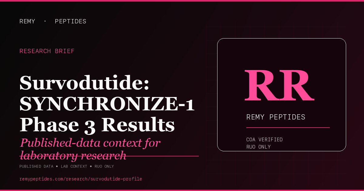 Survodutide: SYNCHRONIZE-1 Phase 3 Results | Remy Peptides